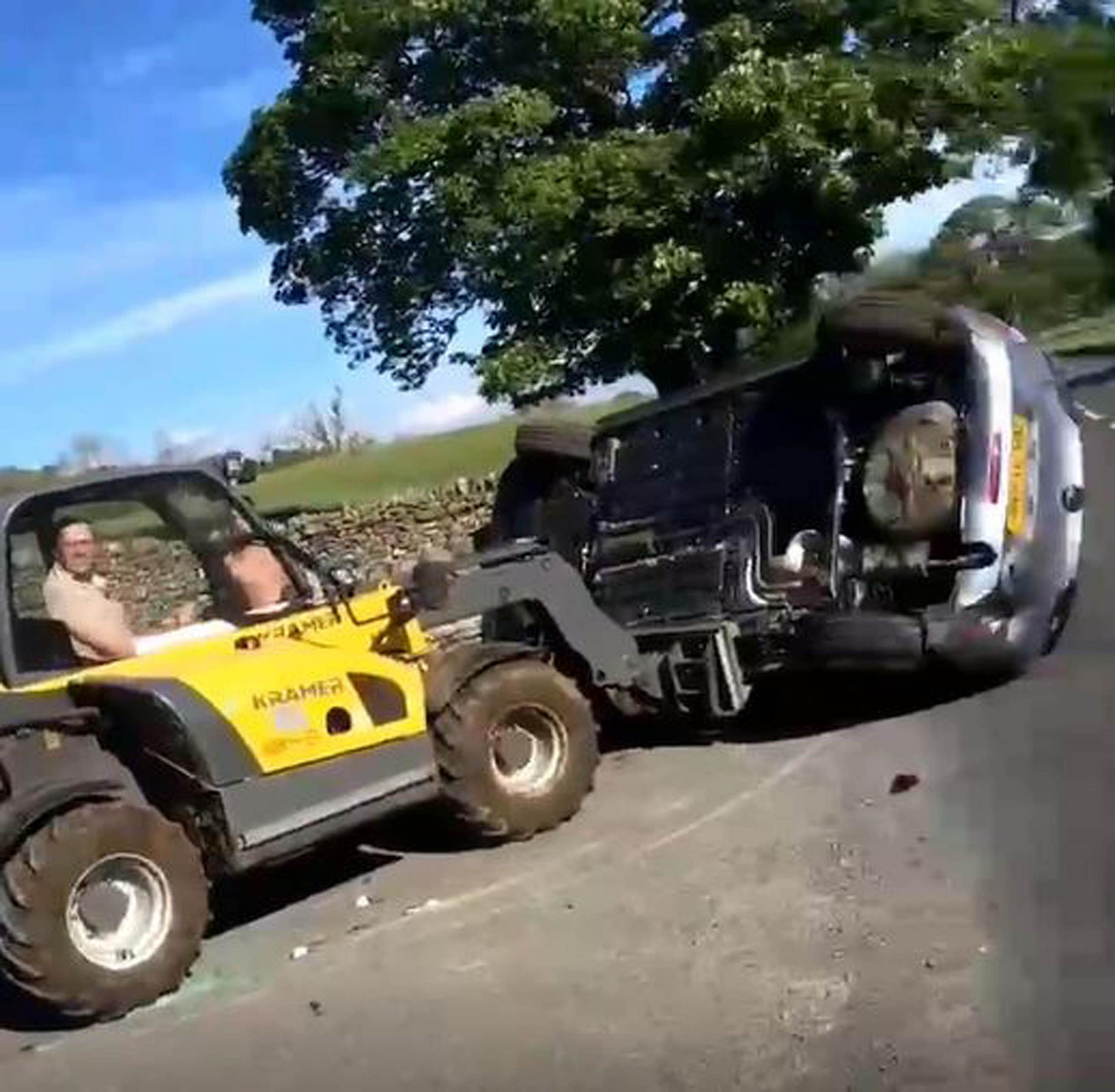 Farmer argues 'an Englishman's home is his castle' after using tractor ...