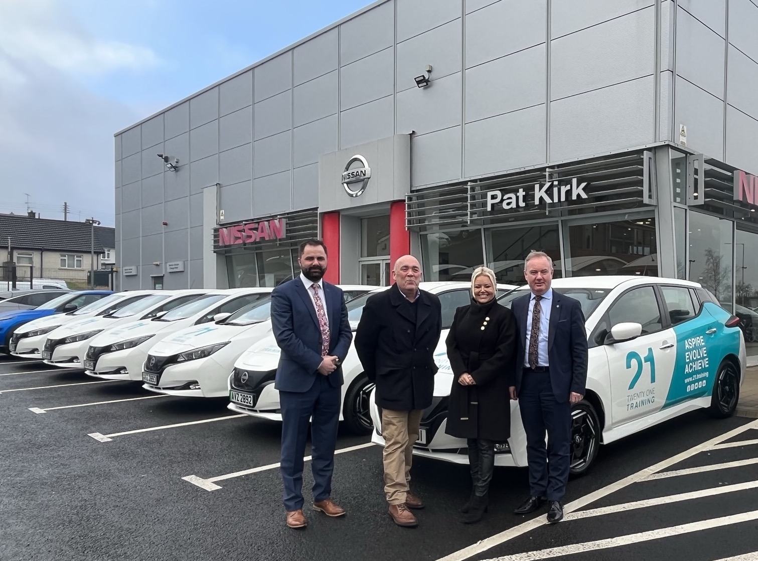Pat Kirk Ltd agrees deal to supply six brand new Nissan Leafs to local ...