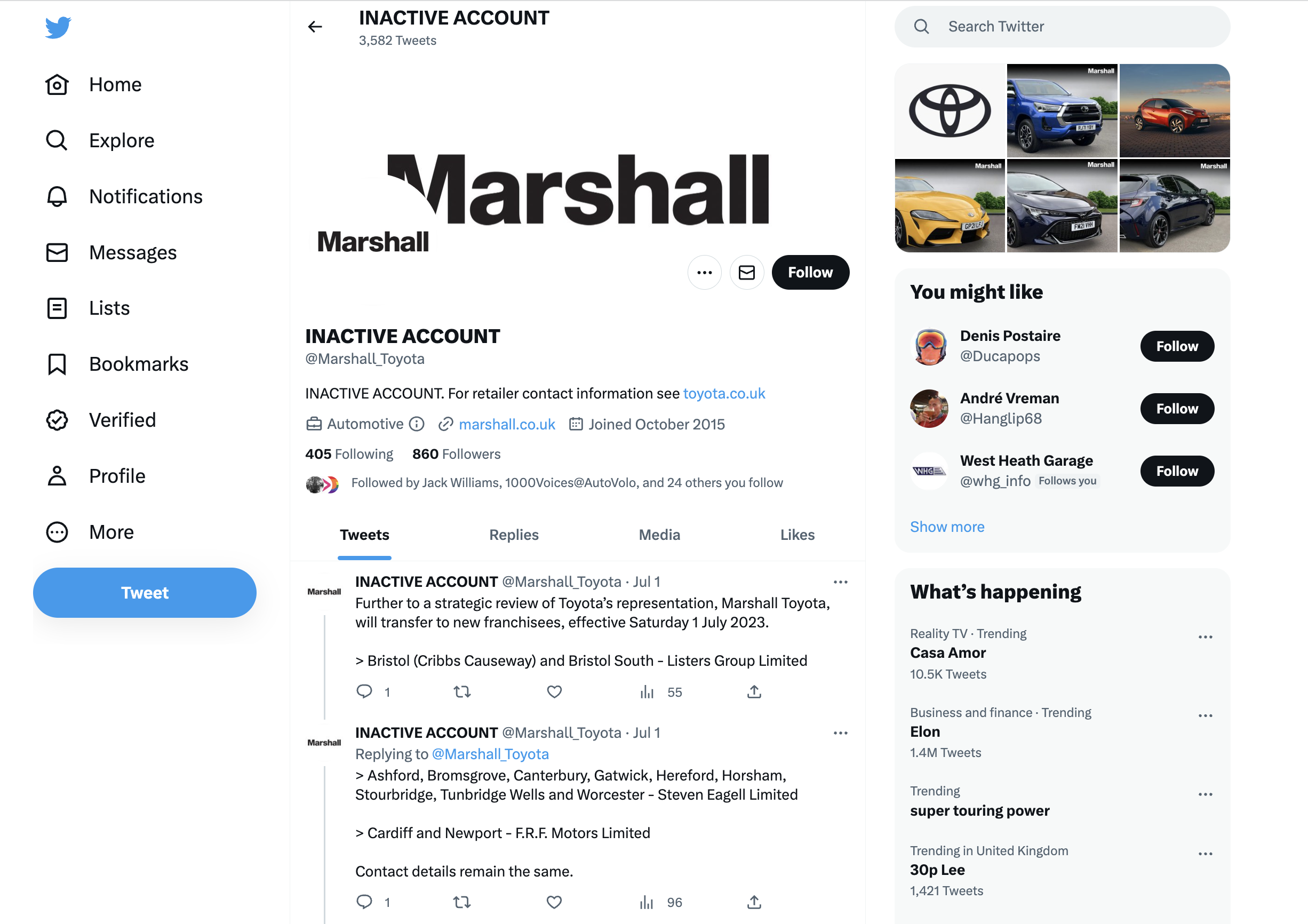 Constellation loses all of Marshall’s Toyota sites, ANOTHER director ...