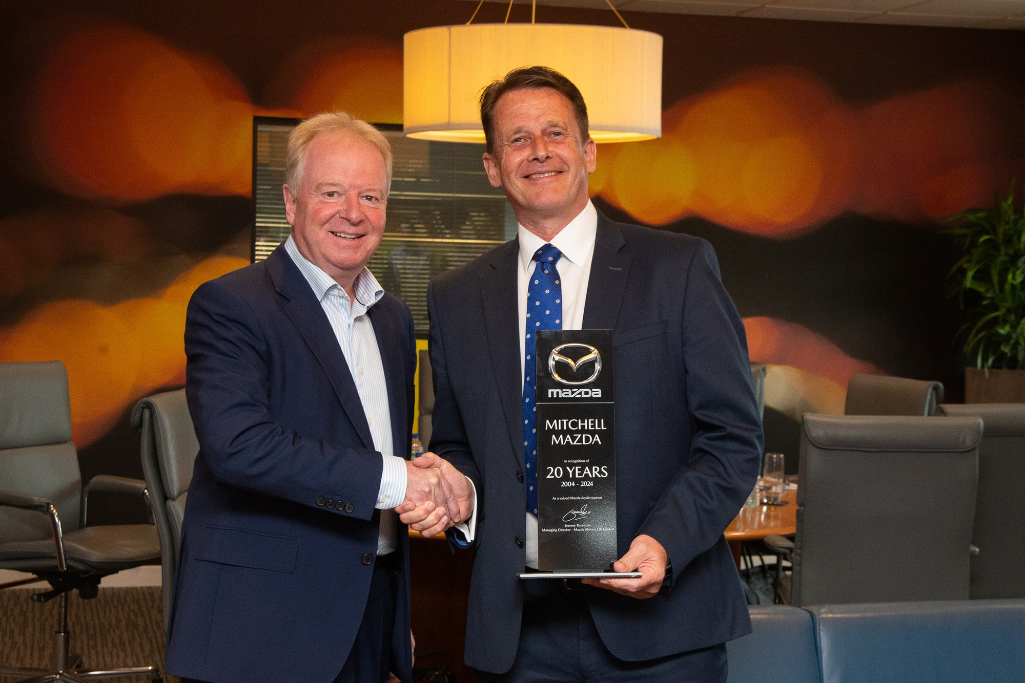 Mazda UK boss praises Mitchell Mazda as dealership celebrates 20 years ...