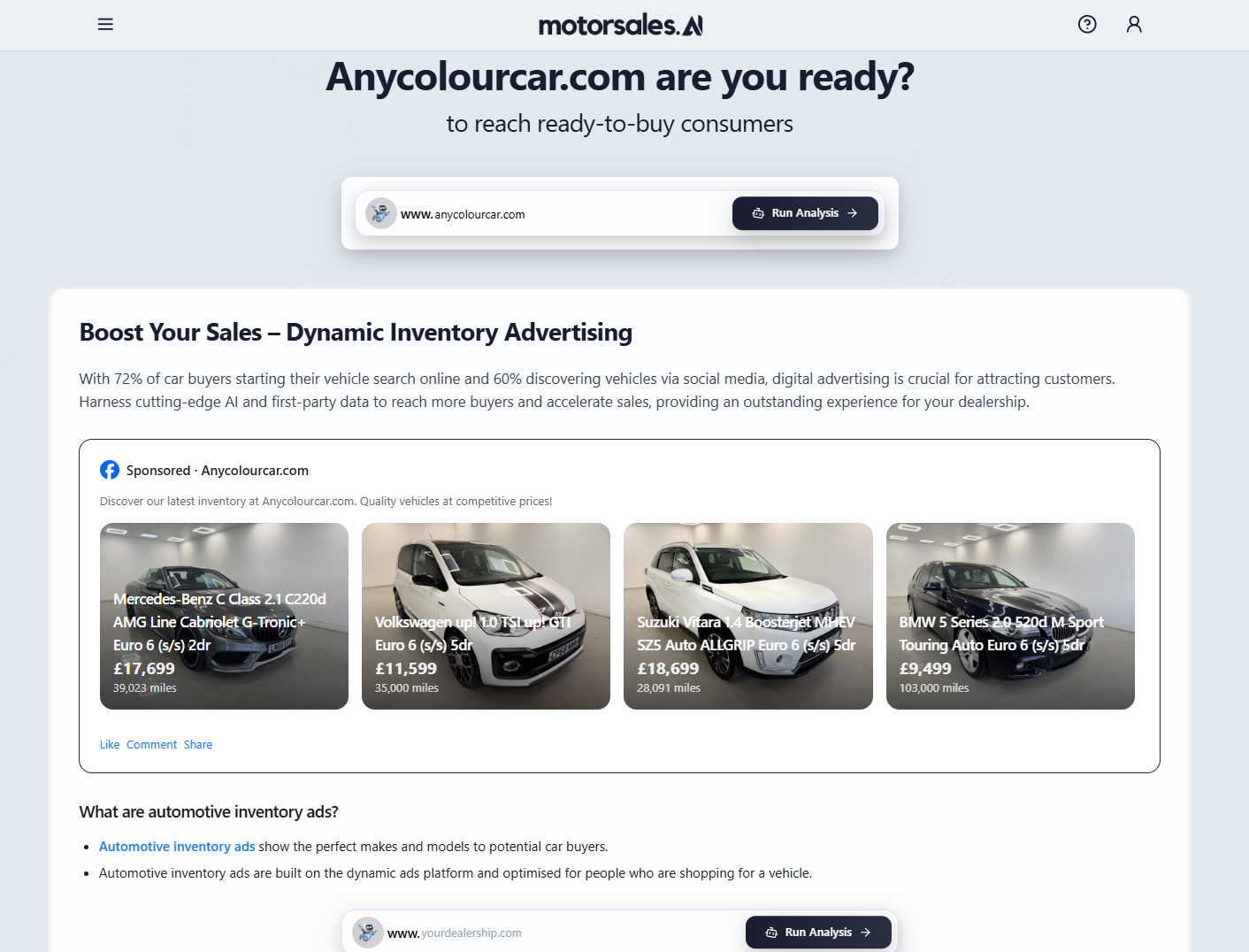 The future of car dealer advertising is here as new self-service ad ...