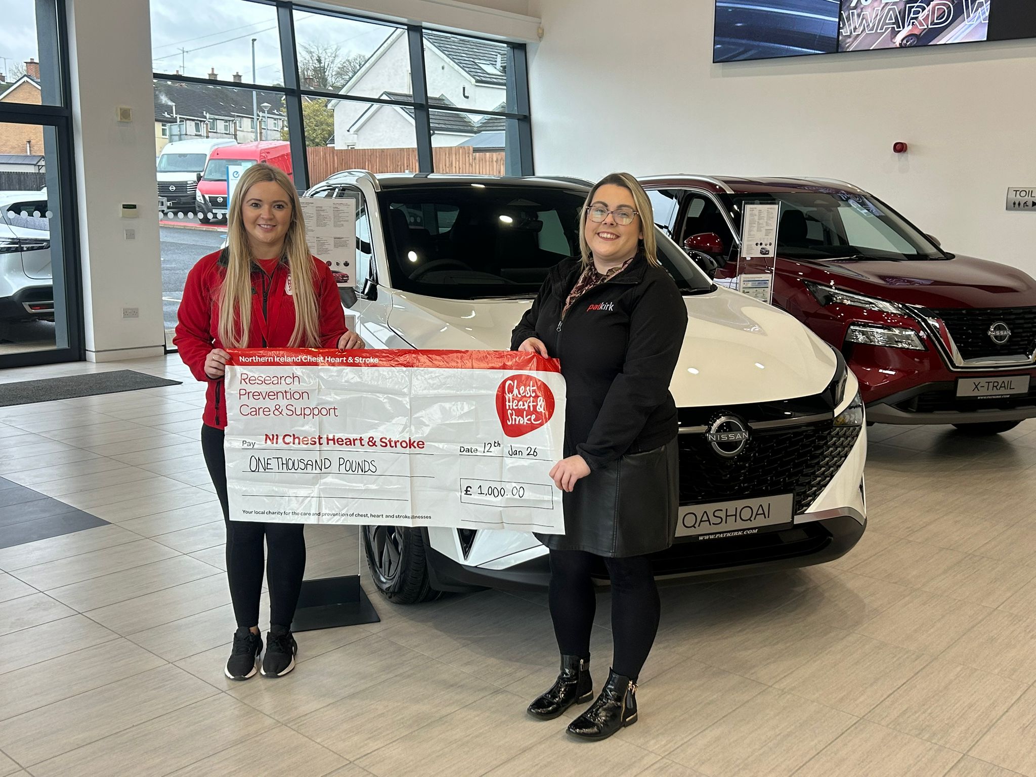 Staff at Omagh Nissan dealer carry out Christmas fundraiser in memory ...
